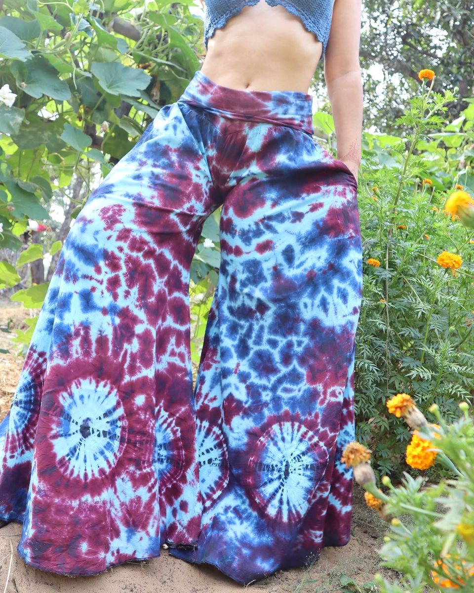 Tie Dye Fold Over Flares – Tempol